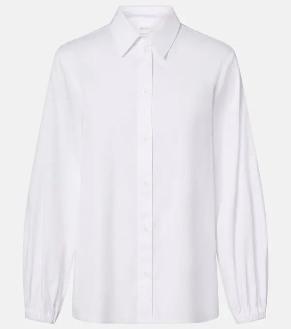 Max Mara Fertile Cotton-blend Shirt - White