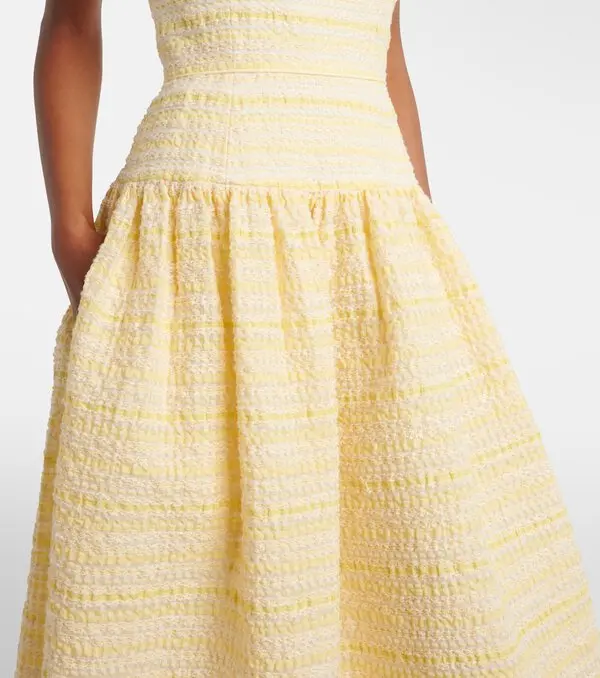MARKARIAN Georgie Cotton-blend Organza Midi Dress