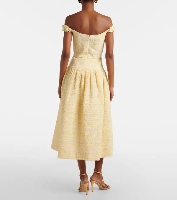 MARKARIAN Georgie Cotton-blend Organza Midi Dress