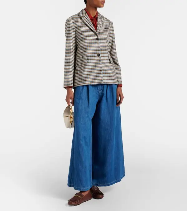 Max Mara Nastro Cropped Wide-leg Jeans