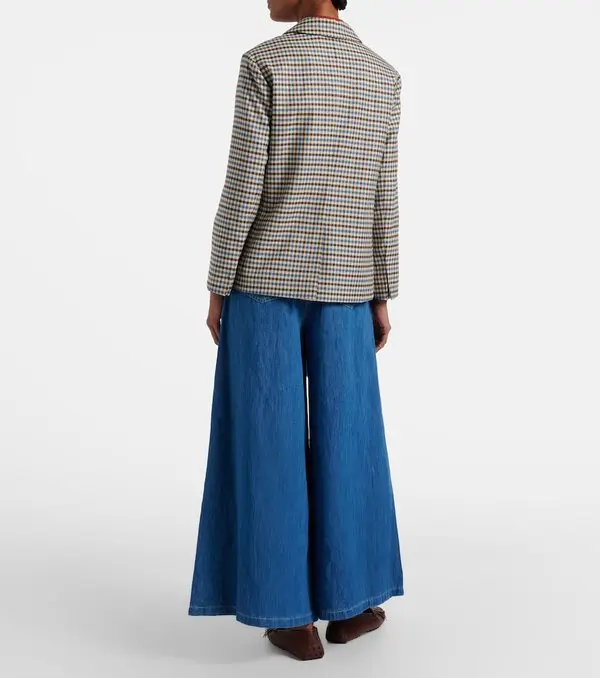 Max Mara Nastro Cropped Wide-leg Jeans