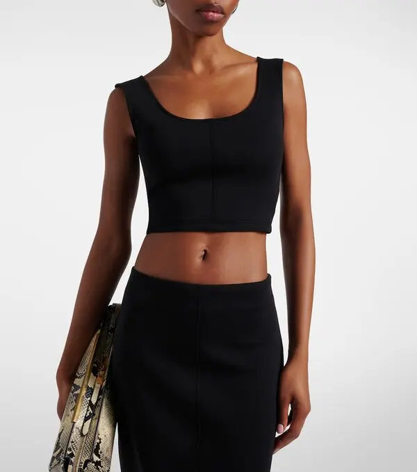 Max Mara Dire Cotton-blend Crop Top
