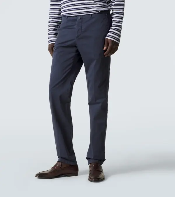 Kiton Cotton-blend Chinos - Blue