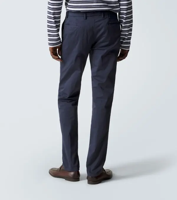 Kiton Cotton-blend Chinos - Blue