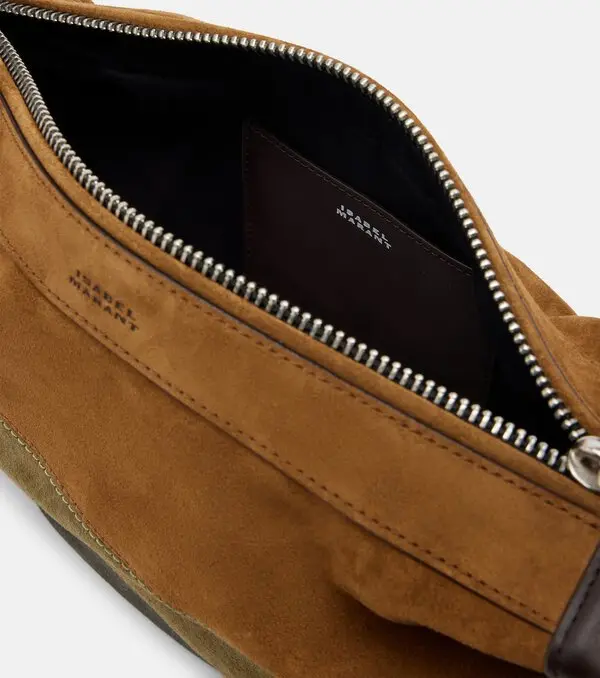 Isabel Marant Étoile Maia Medium Patchwork Suede Shoulder Bag
