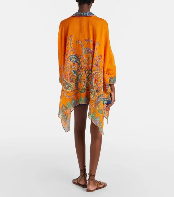 Etro Paisley High-rise Shorts - Multicoloured