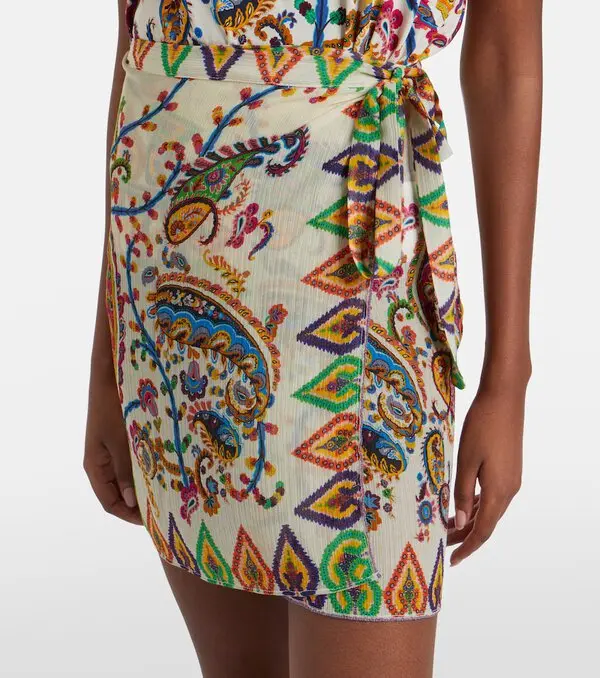 Etro Paisley Sheer Beach Cover-up