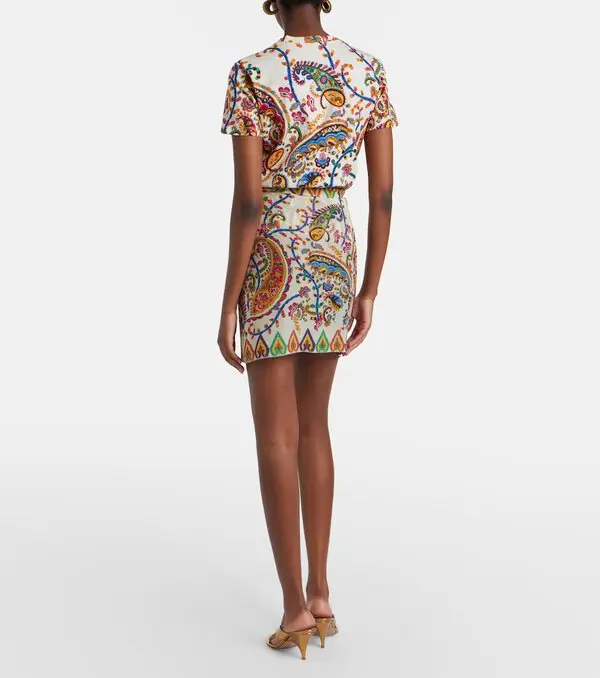 Etro Paisley Sheer Beach Cover-up