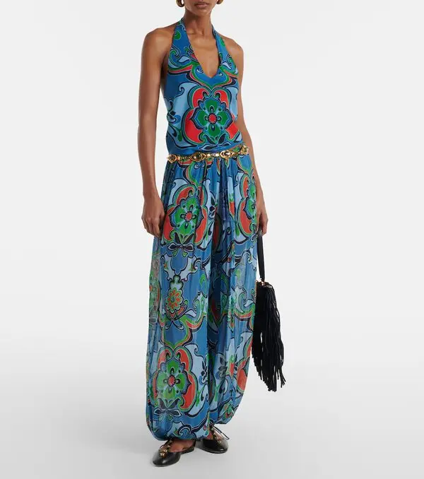 Etro Printed Silk Top