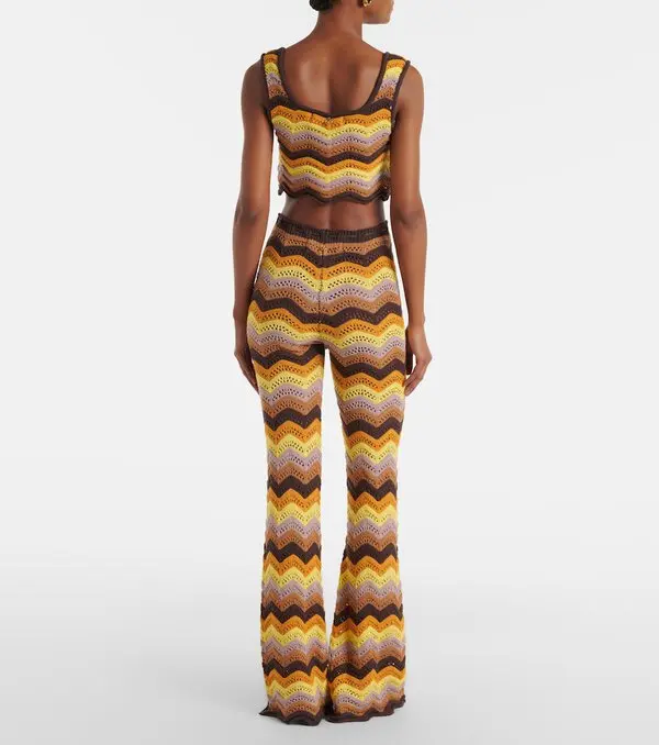 BANANHOT Kim Cotton-blend Flared Pants