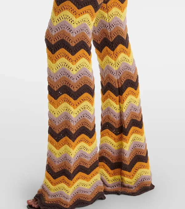 BANANHOT Kim Cotton-blend Flared Pants
