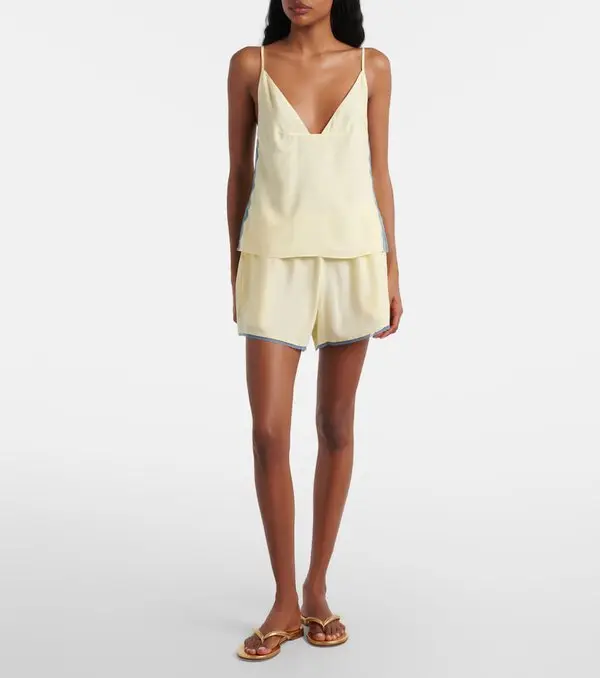 SIR. Lace-trimmed Silk Camisole