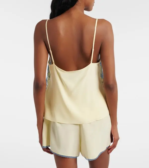 SIR. Lace-trimmed Silk Camisole