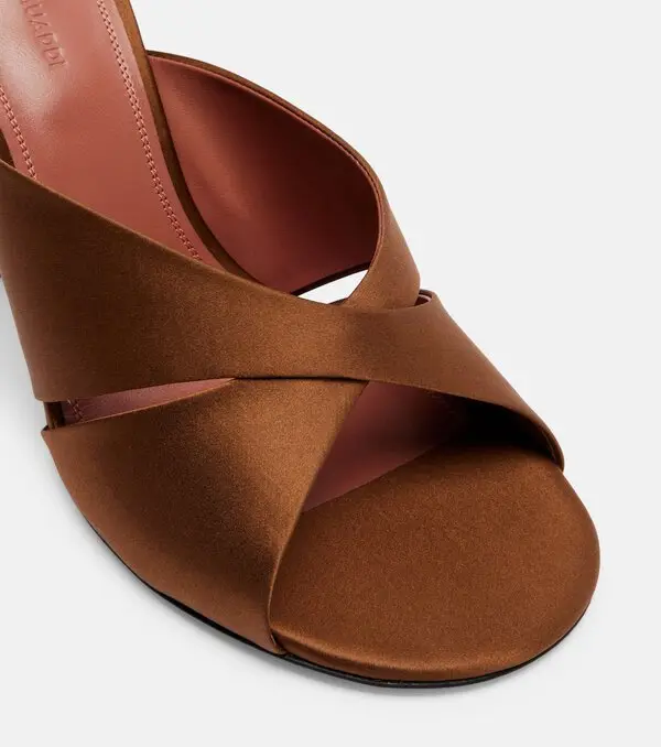 Amina Muaddi Salma Satin Mules