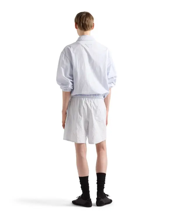 Prada Chambray Bermuda Shorts