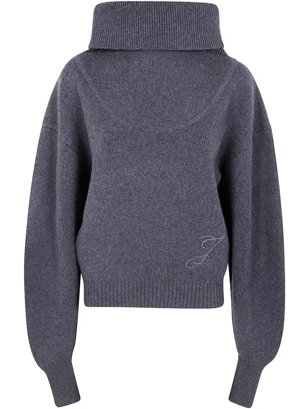 Jacquemus La Maille Pallone Sweater - Gray
