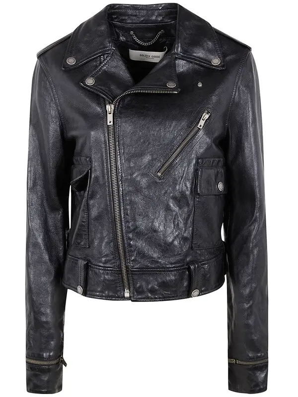 GOLDEN GOOSE Leather Jacket - Black