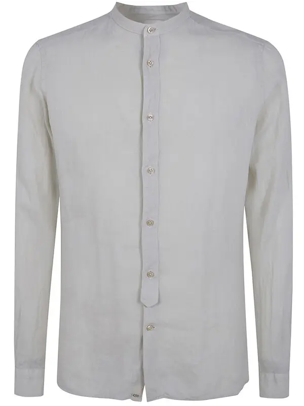 TINTORIA MATTEI 954 Linen Shirt With A Darin Collar