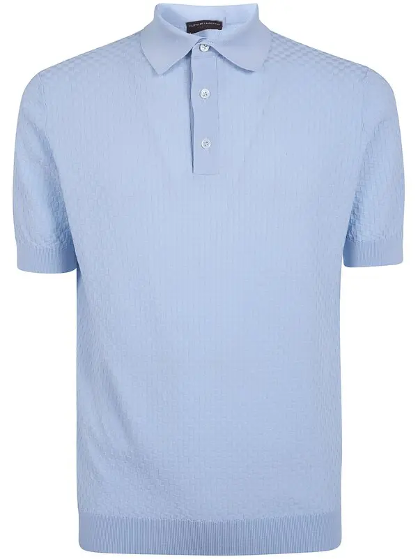 FILIPPO DE LAURENTIIS Short Sleeves Polo Shirt - Gray