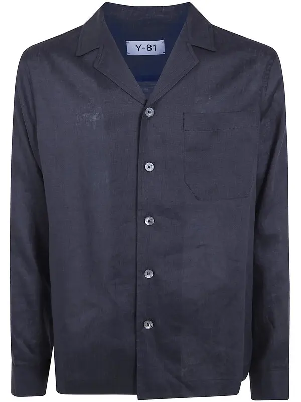 Y-81 Long Bowling Shirt - Black