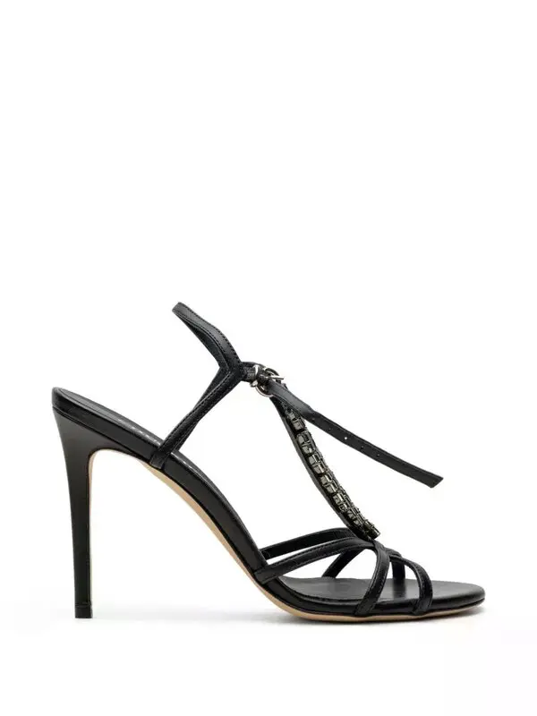 CHUCKIES Crystal-embellished Stiletto Sandals