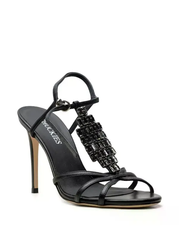 CHUCKIES Crystal-embellished Stiletto Sandals