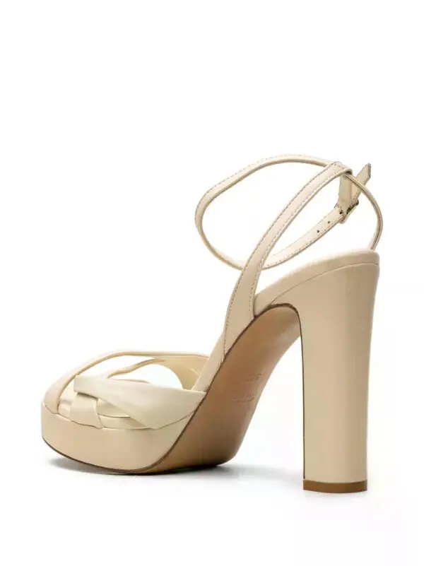 CHUCKIES Crossover-strap Platform Sandals - Neutrals