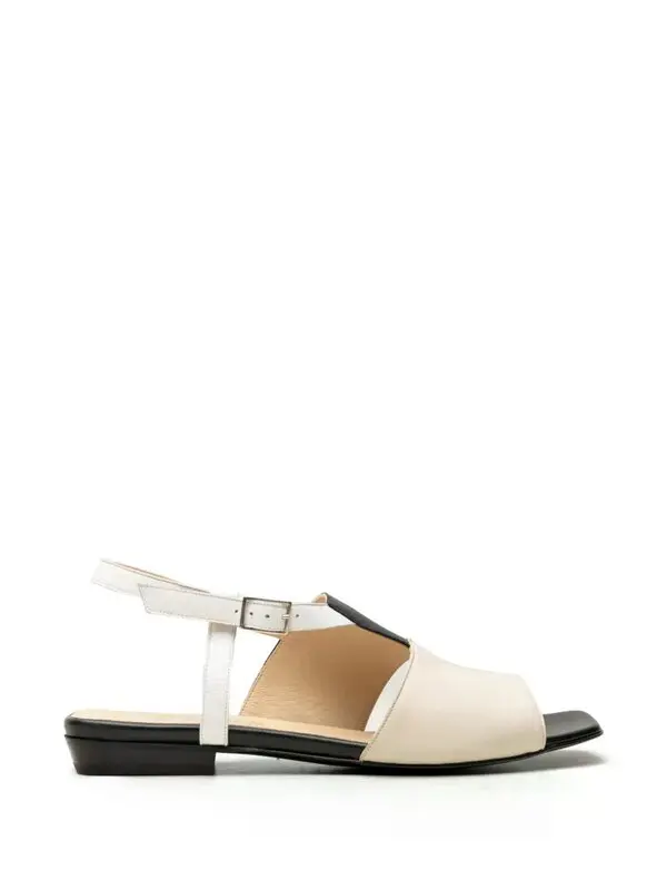 CHUCKIES Leather Slingback Sandals