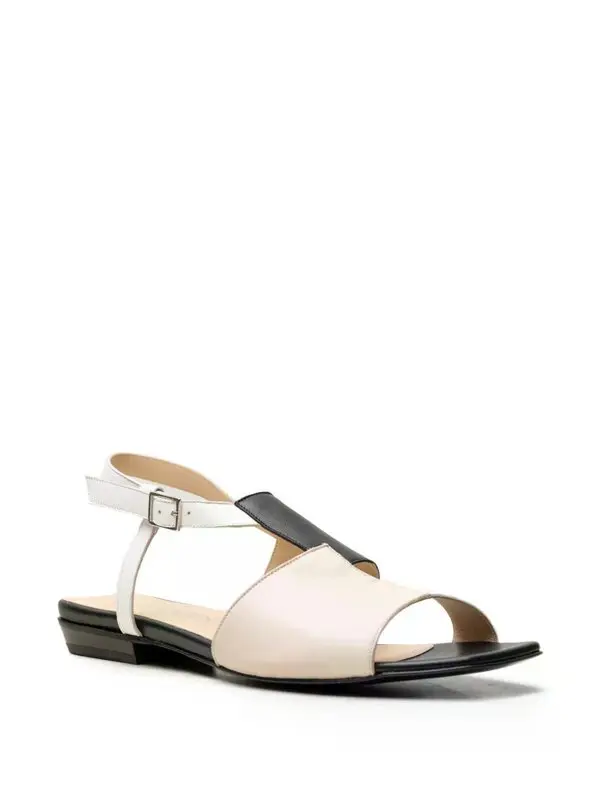 CHUCKIES Leather Slingback Sandals
