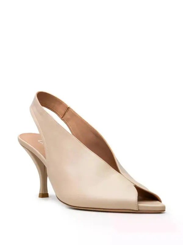 CHUCKIES Open-toe Slingback Pumps - Neutrals