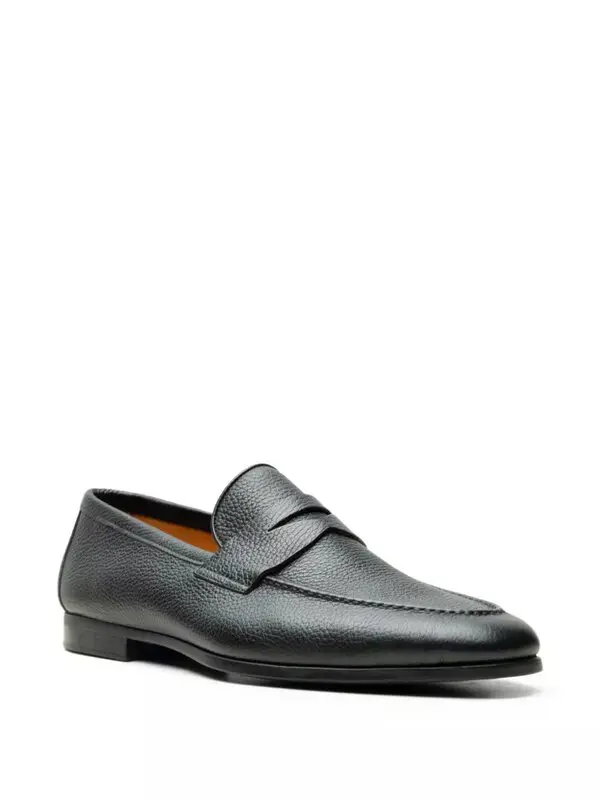 Magnanni Diezma Ii Pebbled Leather Loafers
