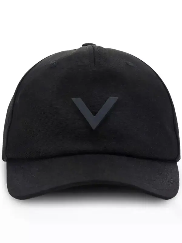 Valentino Garavani V-logo Baseball Cap - Black