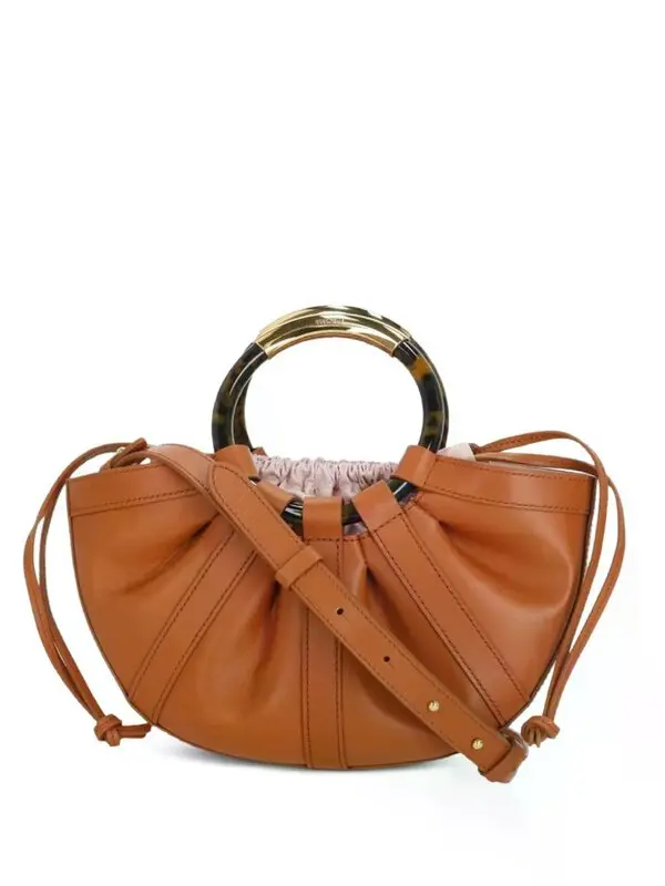 COCCINELLE Pleated Leather Tote - Orange