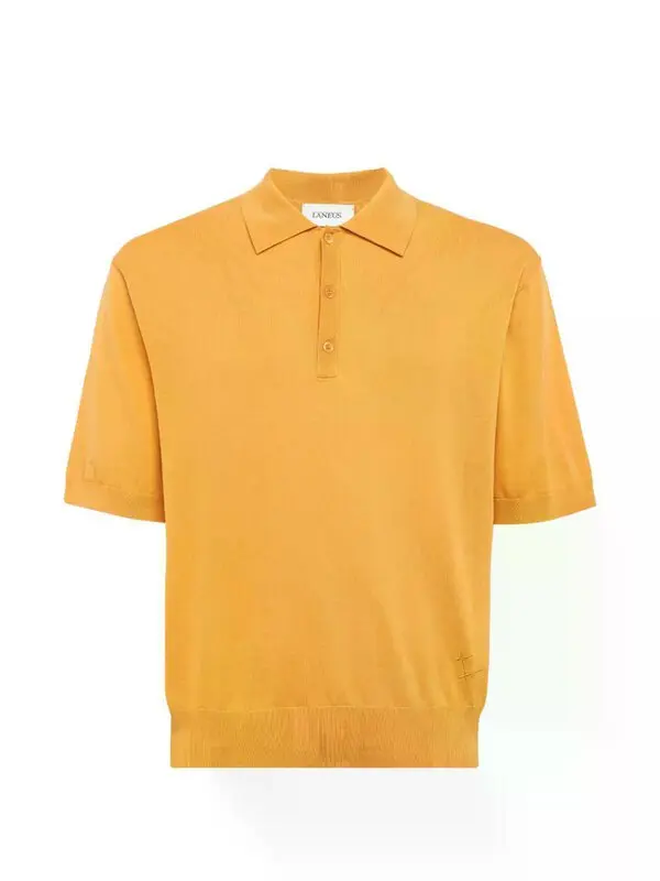 LANEUS Fine-knit Polo Shirt