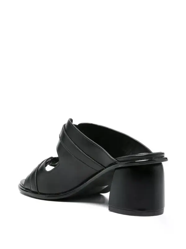 CAFÈNOIR Buckle-strap Block-heel Sandals