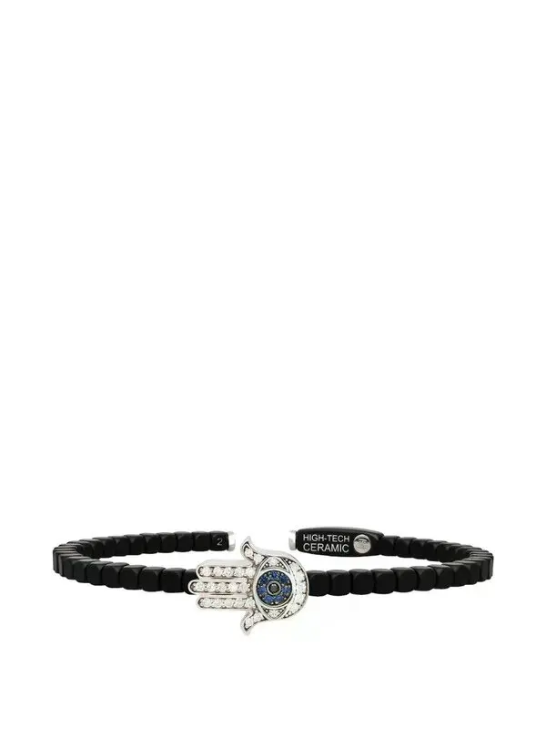 Roberto Demeglio Diamond And Sapphire Hand Bracelet - Silver
