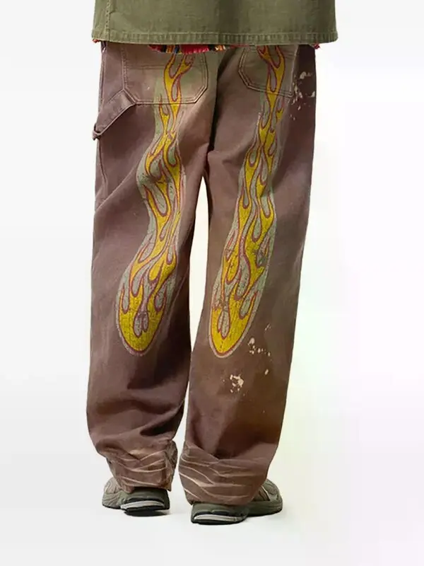 EVISU Distressed Daicock Jeans