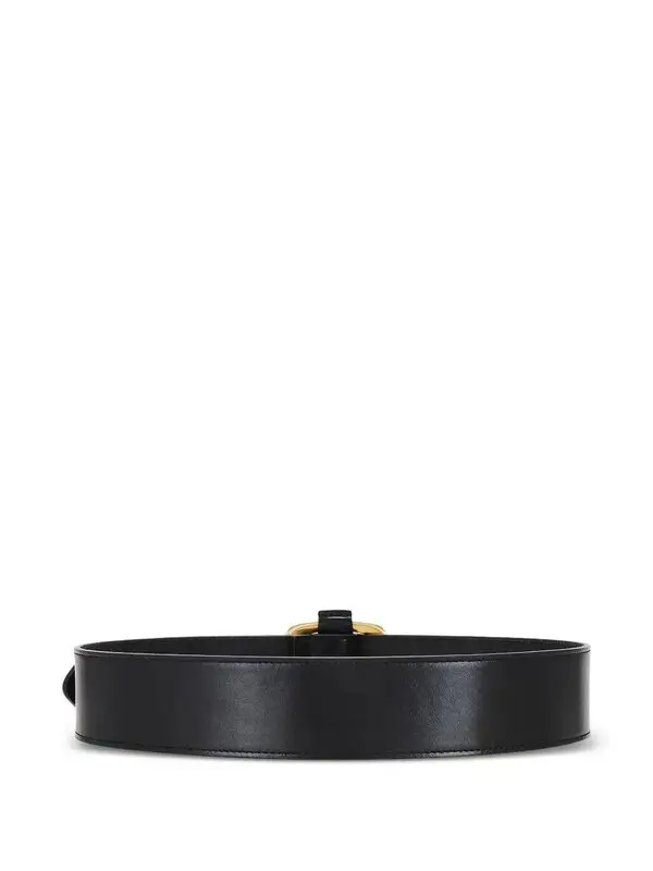 Saint Laurent Square-buckle Leather Belt