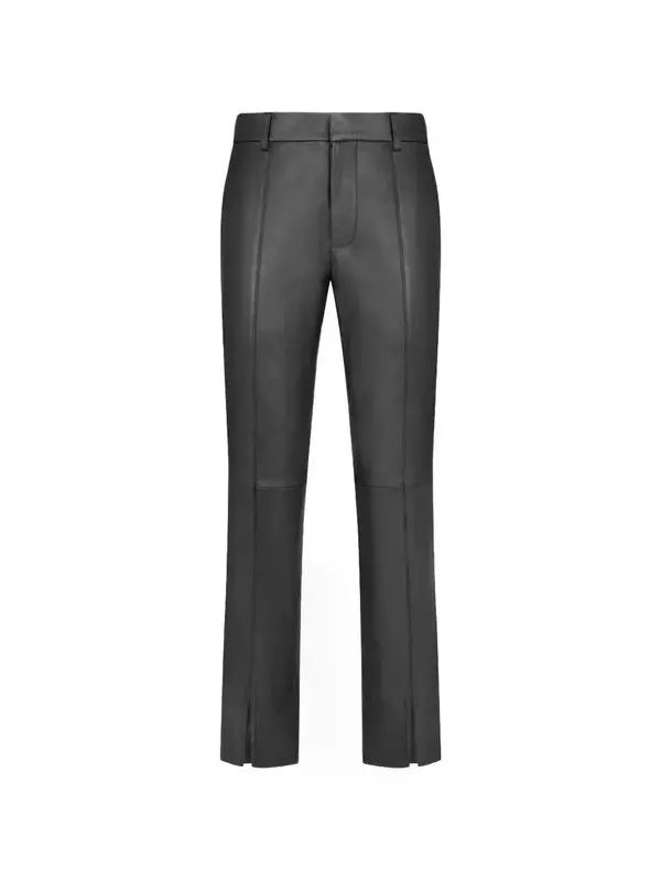 BLAZÉ MILANO Smiley Panelled Leather Trousers - Black