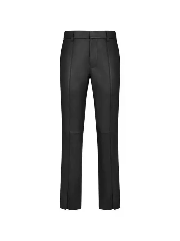 BLAZÉ MILANO Smiley Panelled Leather Trousers - Black
