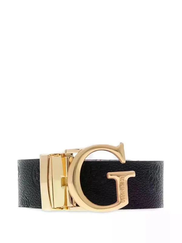 Guess James 4g Logo-buckle Reversible Belt - Neutrals
