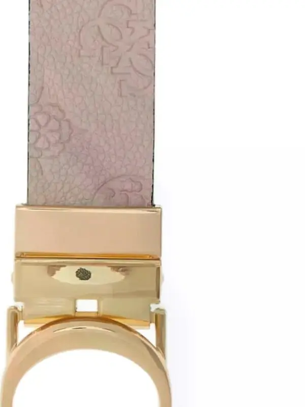 Guess James 4g Logo-buckle Reversible Belt - Neutrals