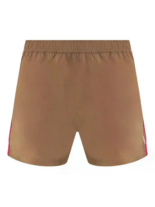 OSKLEN Side-stripe Shorts - Brown