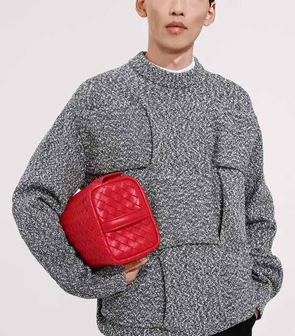 Bottega Veneta Small Leather Cubo Pouch