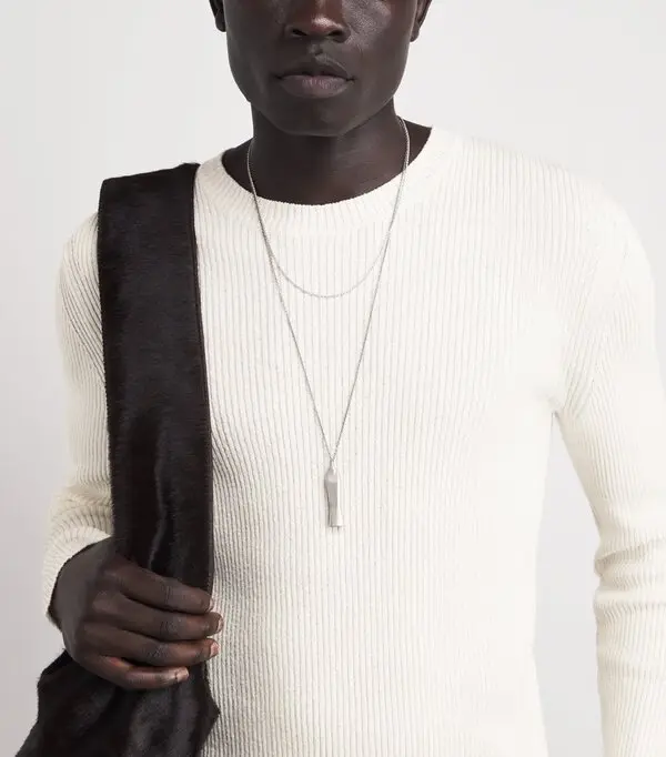Our Legacy Silk Compact Ribbed Long-sleeve T-shirt - Beige