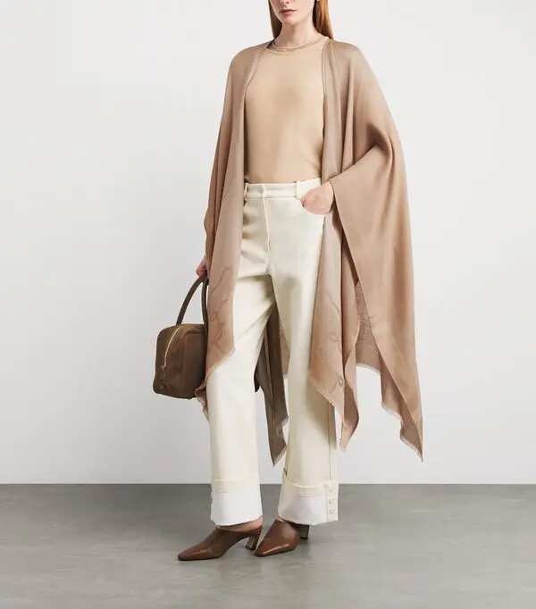 Agnona Cashmere-silk Cape Poncho