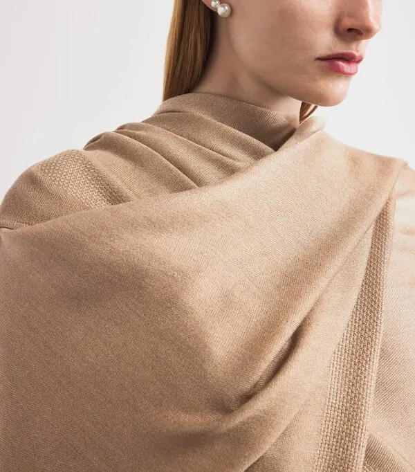 Agnona Cashmere-silk Cape Poncho