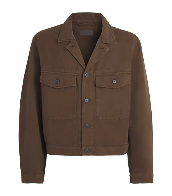 LEMAIRE Trucker Denim Jacket - Brown