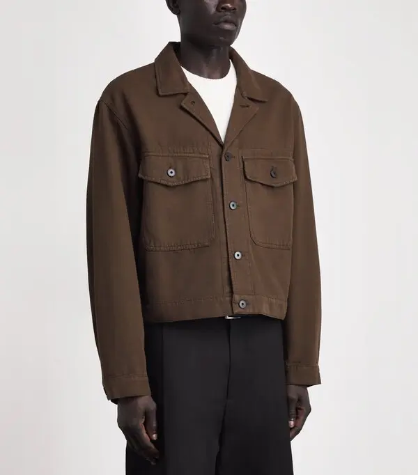 LEMAIRE Trucker Denim Jacket - Brown