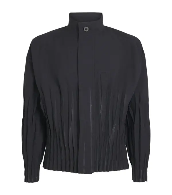 Issey Miyake Pleated Waft Jacket - Black